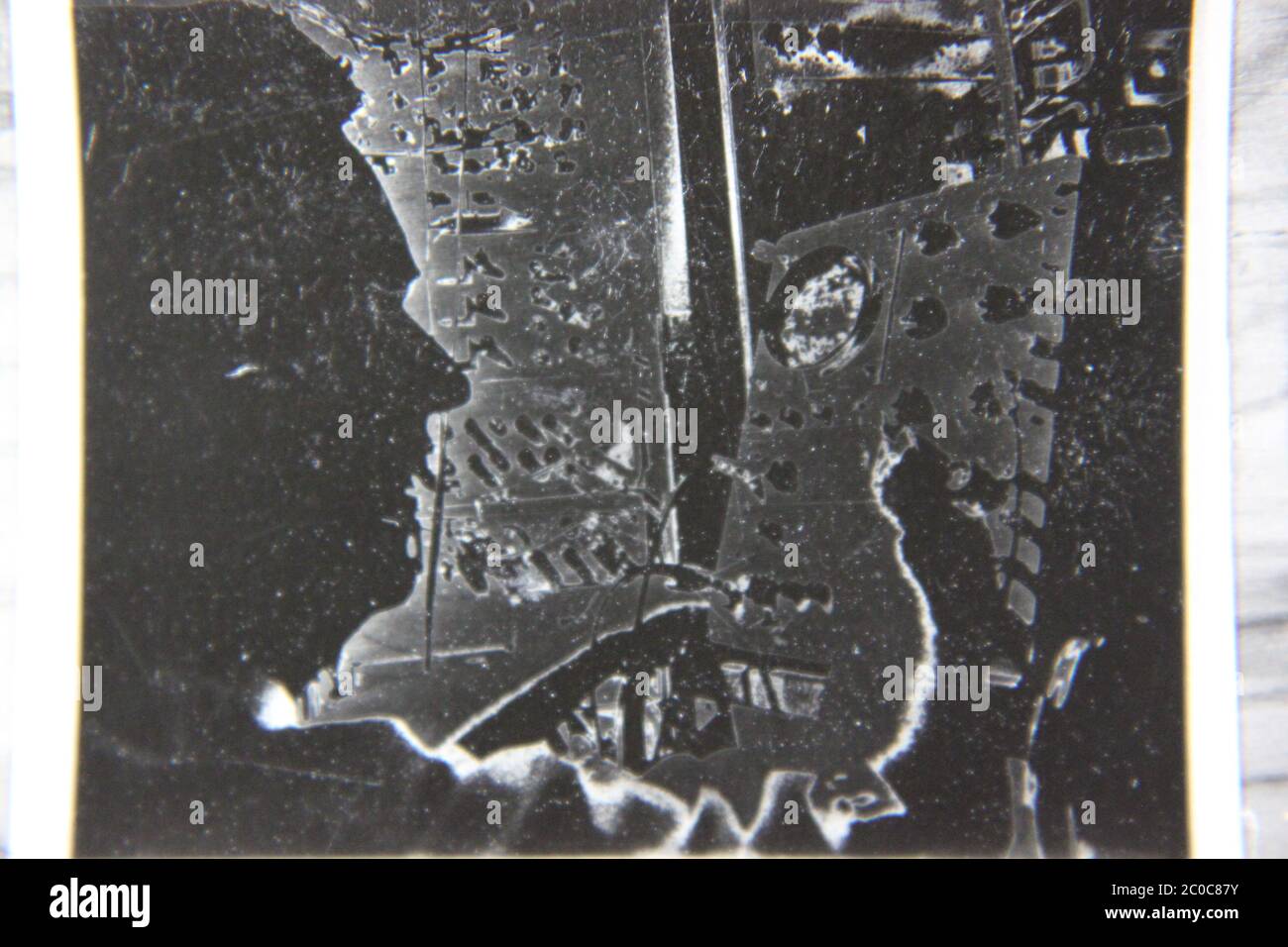 Fine 70s vintage black and white extreme photography of a smart ...