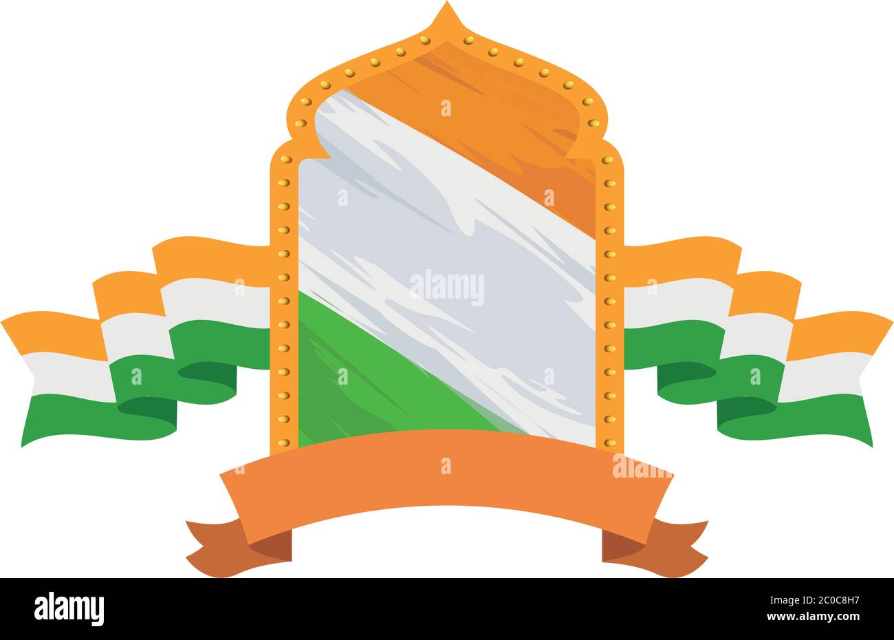 india country flags with elegant frame vector illustration design Stock ...