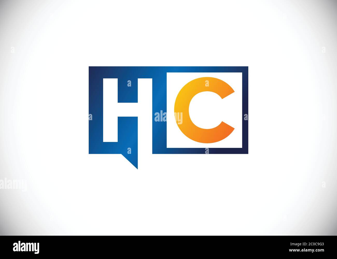 Initial Monogram Letter H C Logo Design Vector Template. HC Letter Logo ...