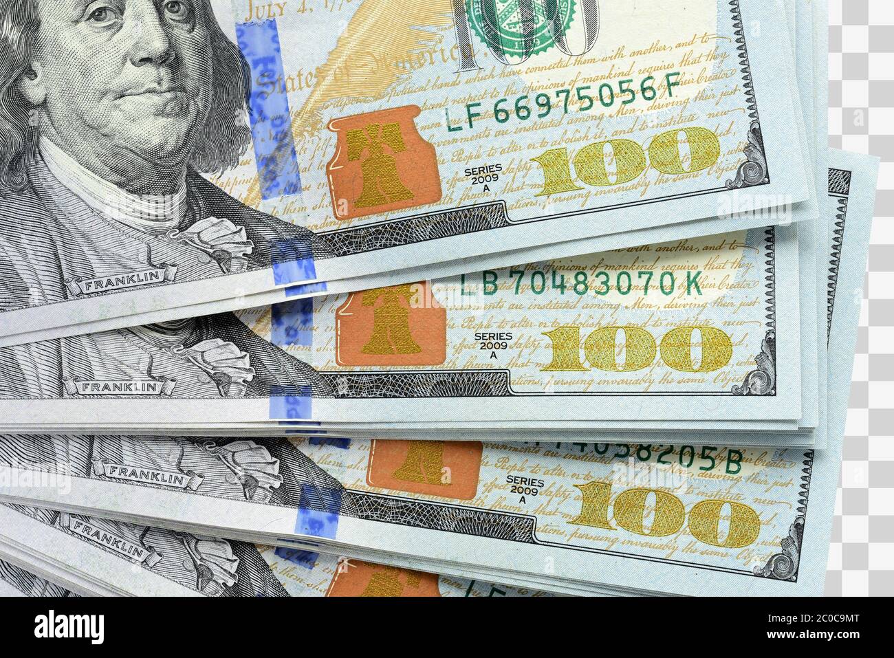 100 dollar money packs hi-res stock photography and images - Alamy