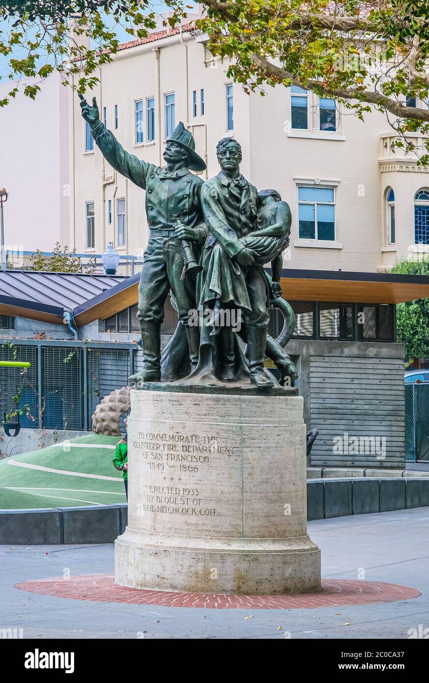 Volunteer Fire Department Memorial Stock Photo - Alamy