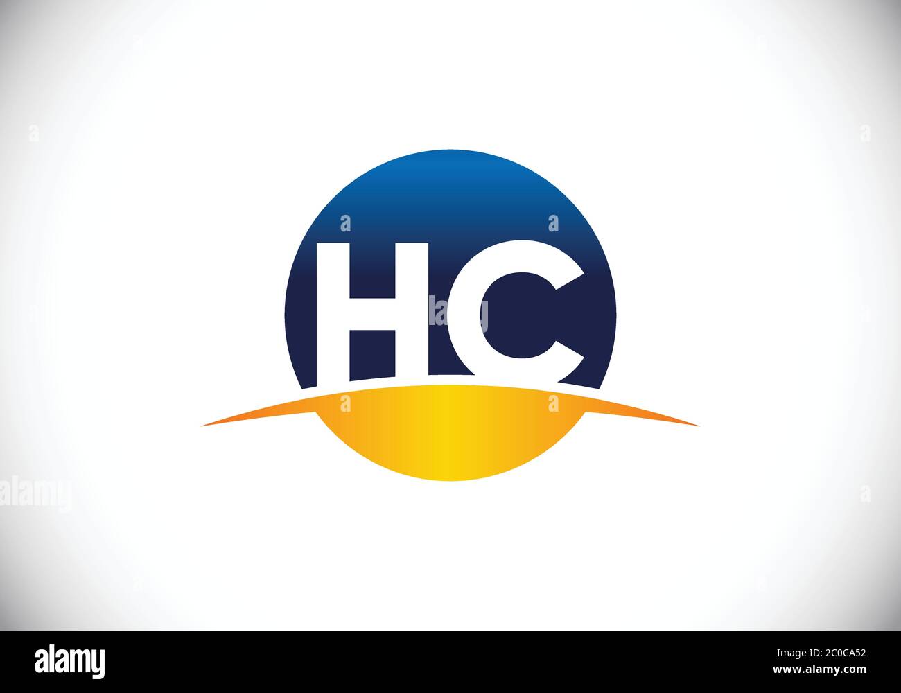 Initial Monogram Letter H C Logo Design Vector Template. HC Letter Logo ...