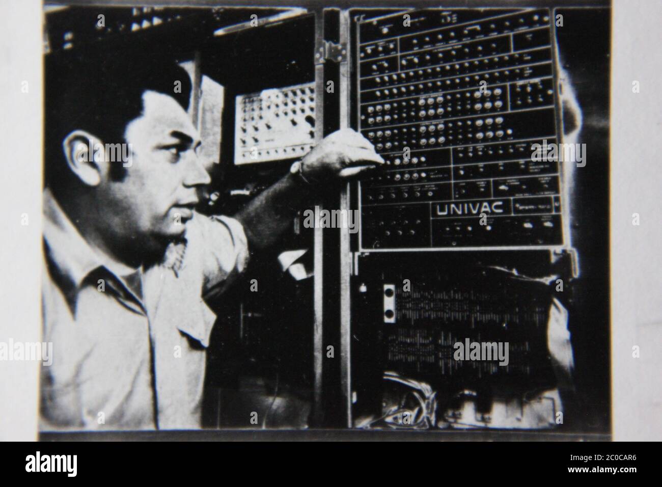 Fine 70s vintage black and white extreme photography of a smart ...