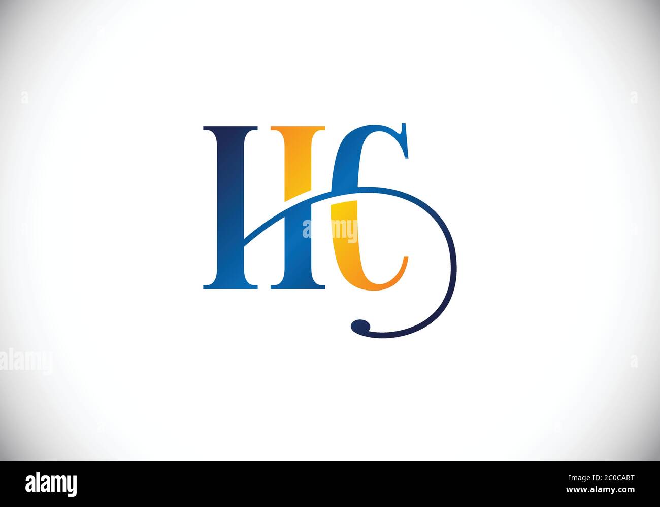 Initial Monogram Letter H C Logo Design Vector Template. HC Letter Logo ...
