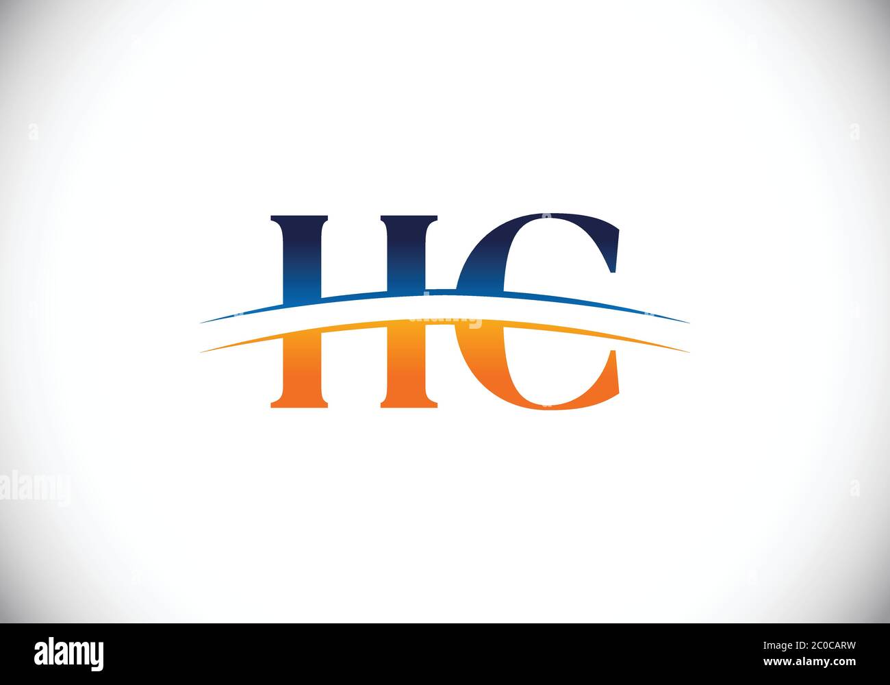 Initial Monogram Letter H C Logo Design Vector Template. HC Letter Logo ...