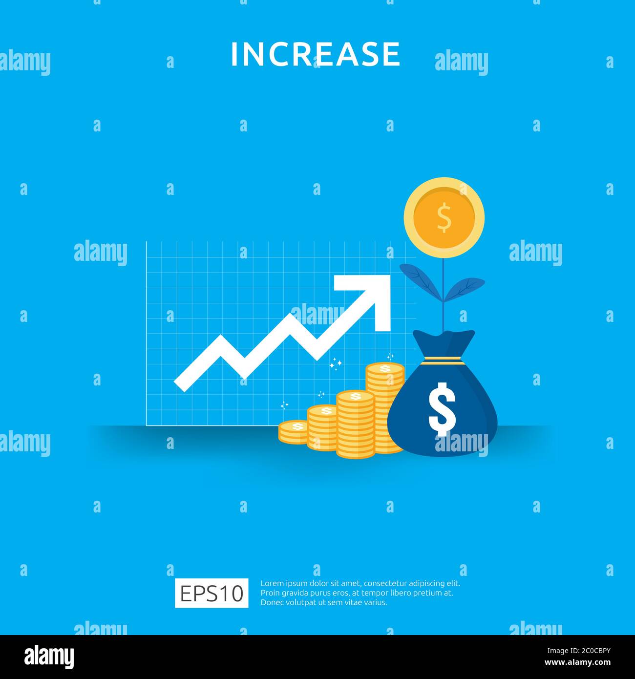 income salary rate increase. business chart graphic growth margin ...