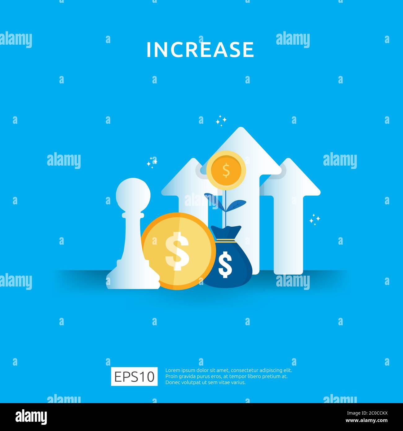 income salary rate increase. business chart graphic growth margin ...