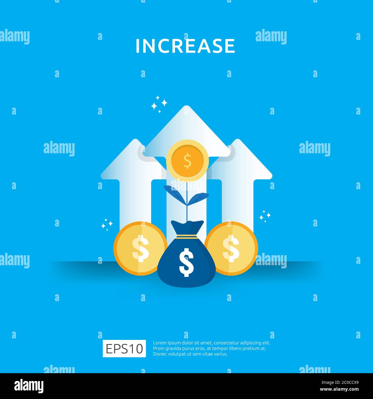 income salary rate increase. business chart graphic growth margin ...