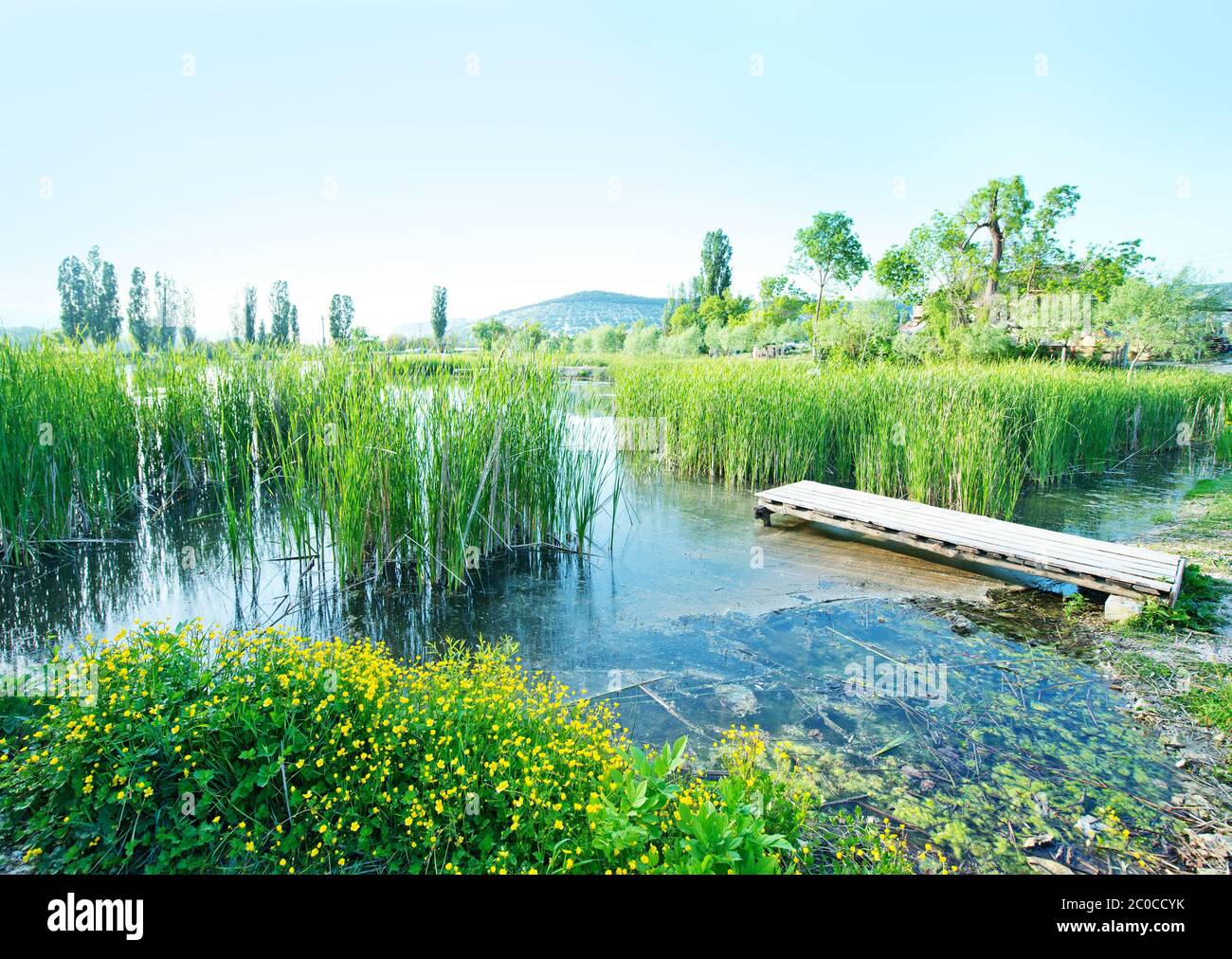 Lake in Crimea Stock Photo - Alamy