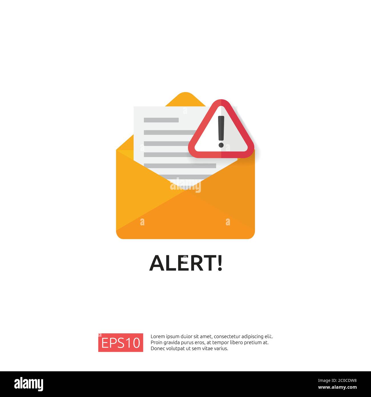 Hacker attack warning error alert Stock Vector Images - Alamy