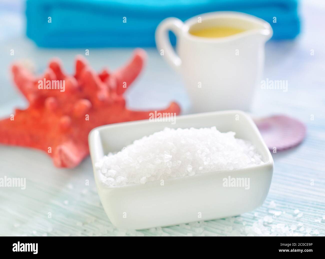 sea salt and shells Stock Photo - Alamy