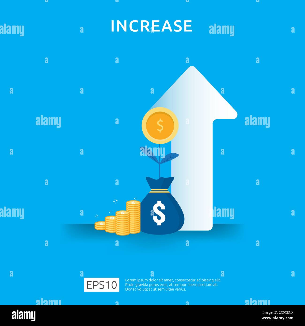 income salary rate increase. business chart graphic growth margin ...