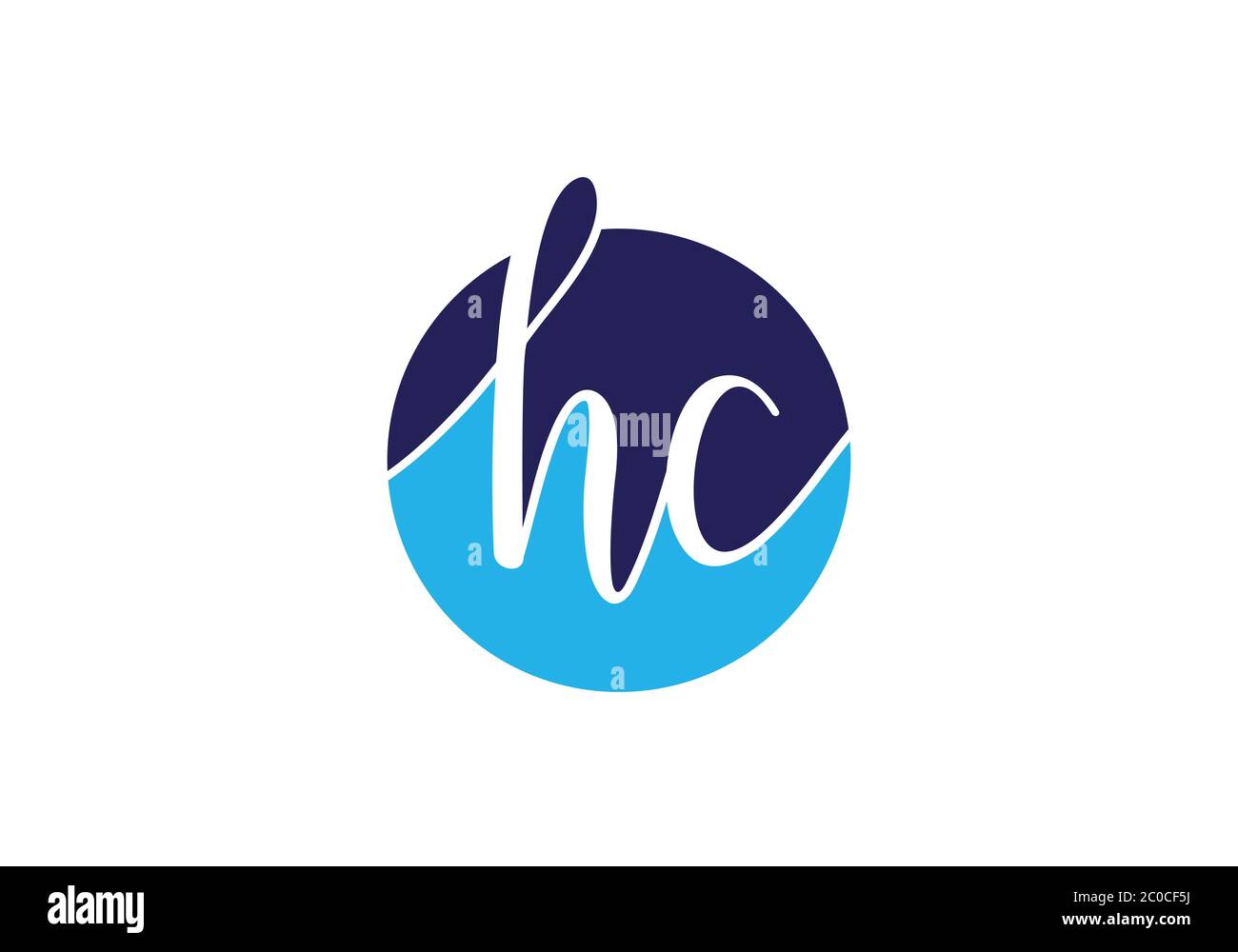 Initial Monogram Letter H C Logo Design Vector Template. HC Letter Logo ...