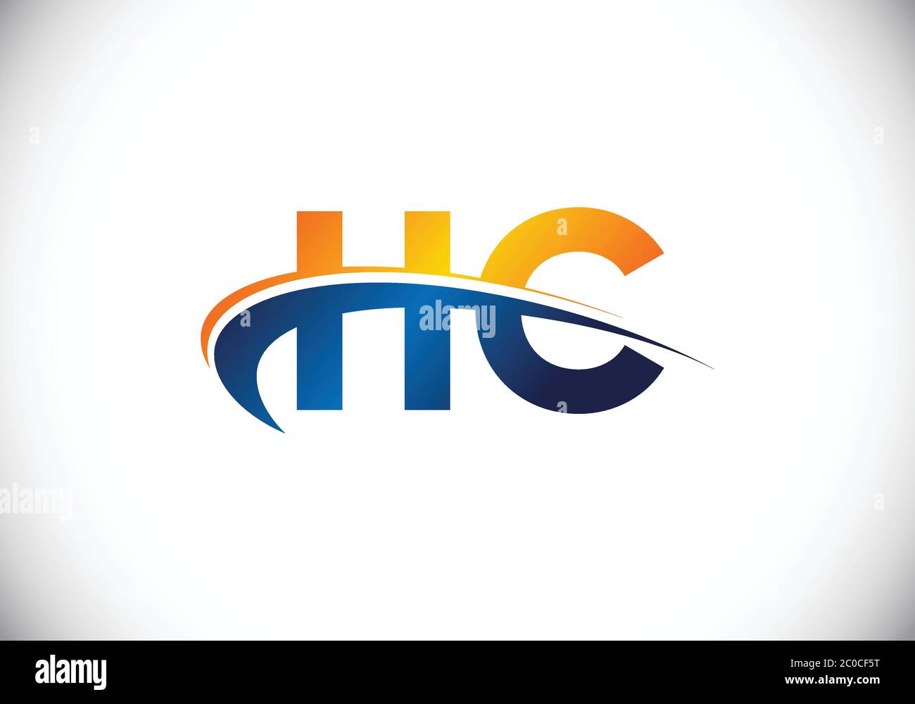 Initial Monogram Letter H C Logo Design Vector Template. HC Letter Logo ...