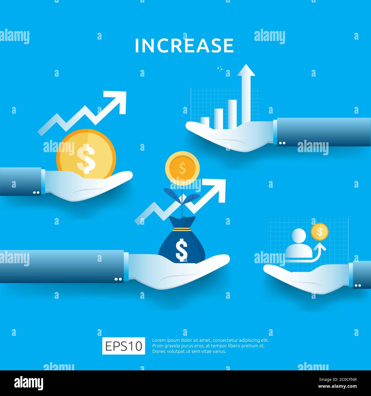 Increase graphic Stock Vector Images - Alamy