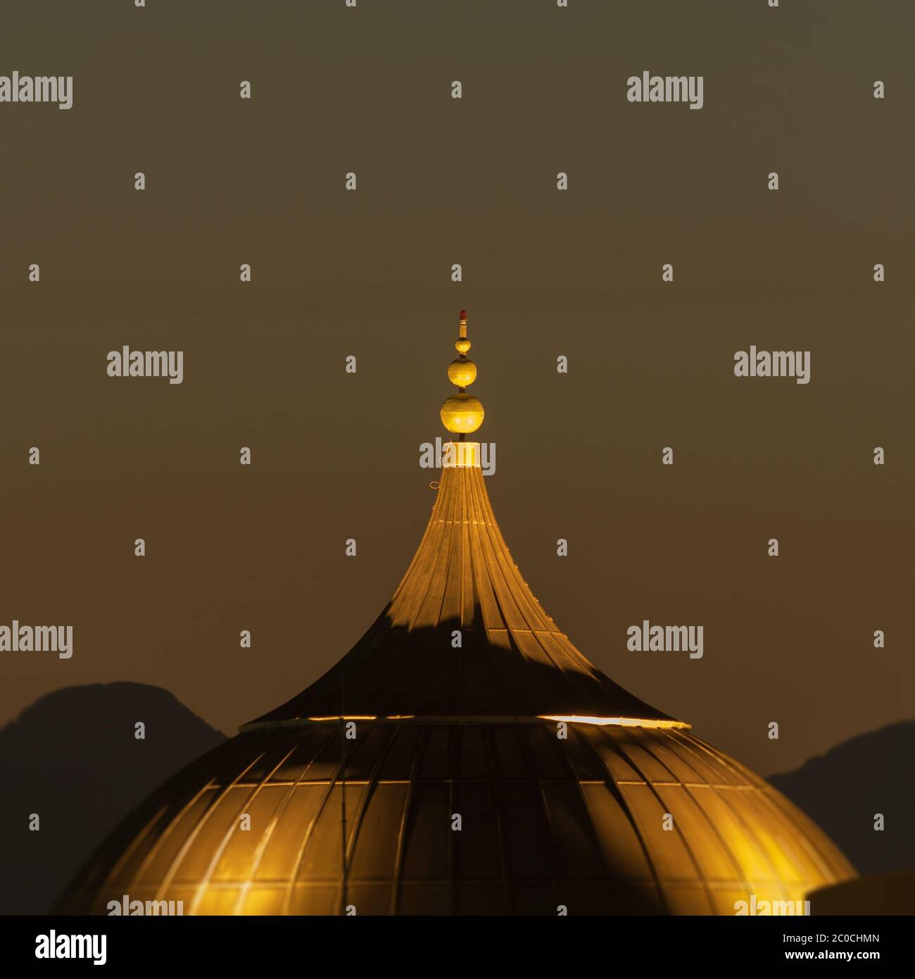 Golden dome at night Stock Photo - Alamy