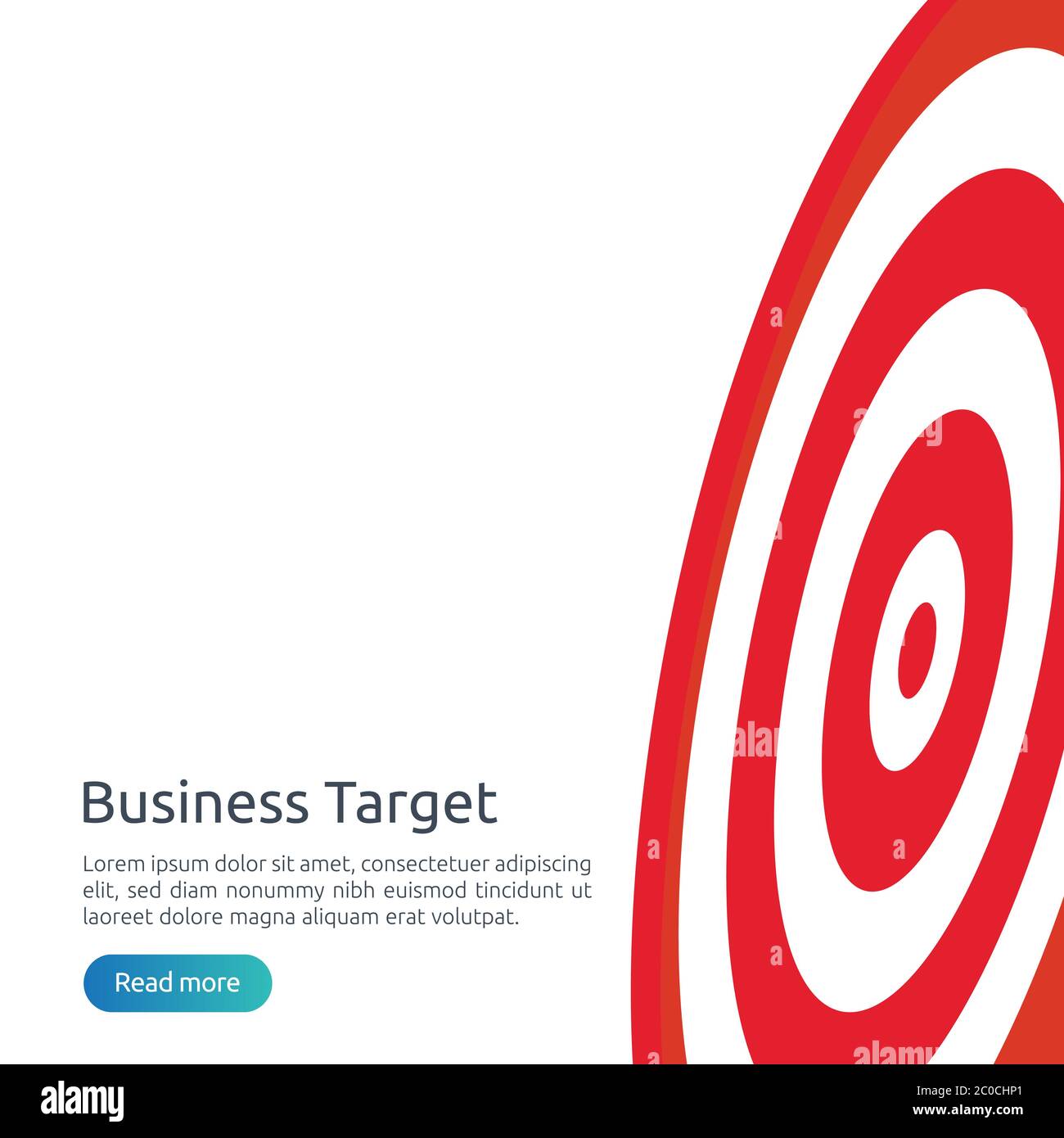 red dartboard center goal. strategy achievement and business success ...