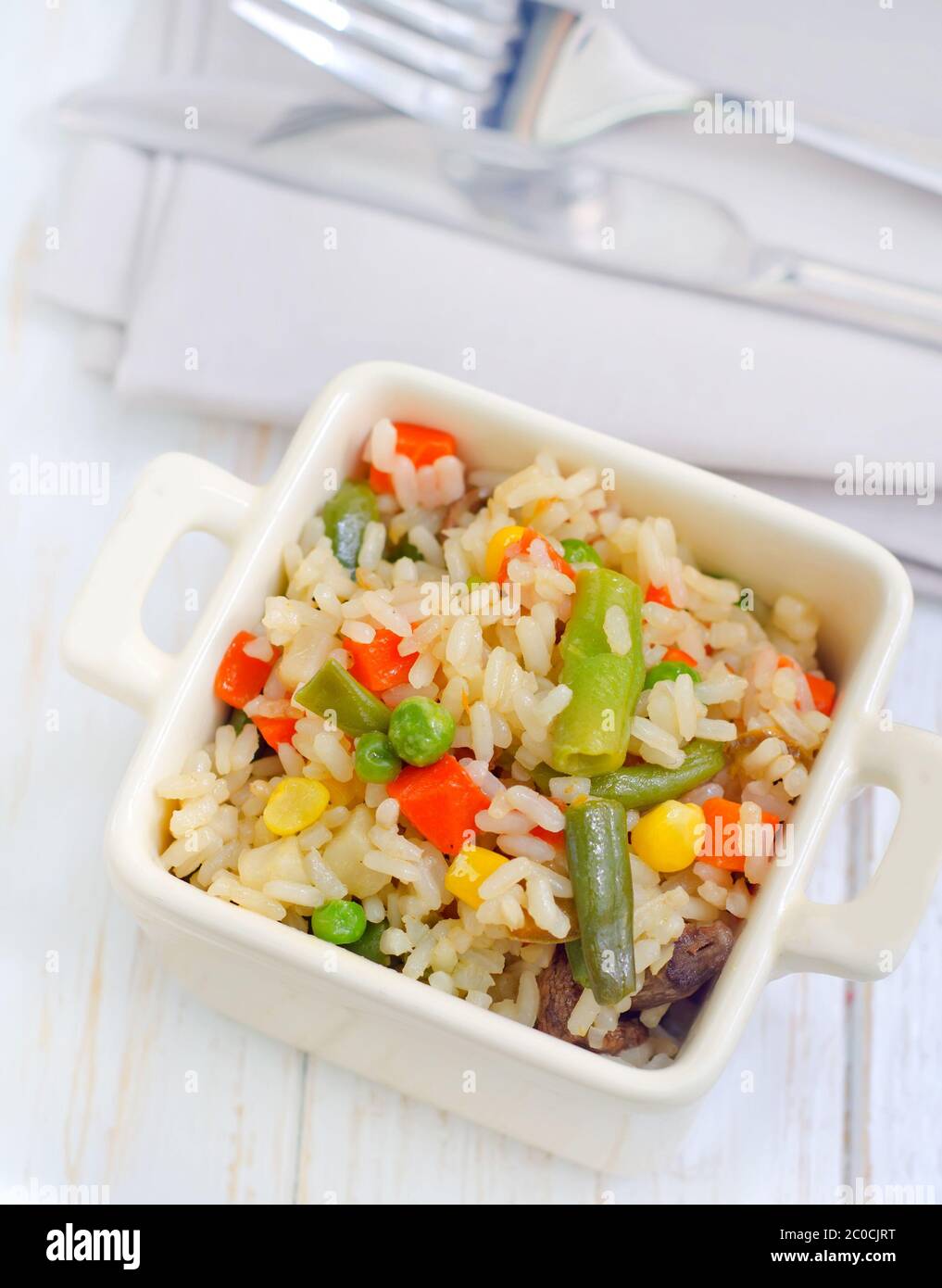 rice with vegetable Stock Photo - Alamy