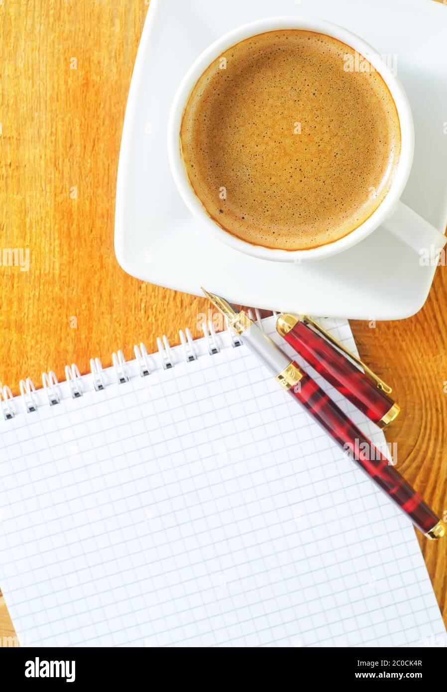 coffee and note Stock Photo - Alamy