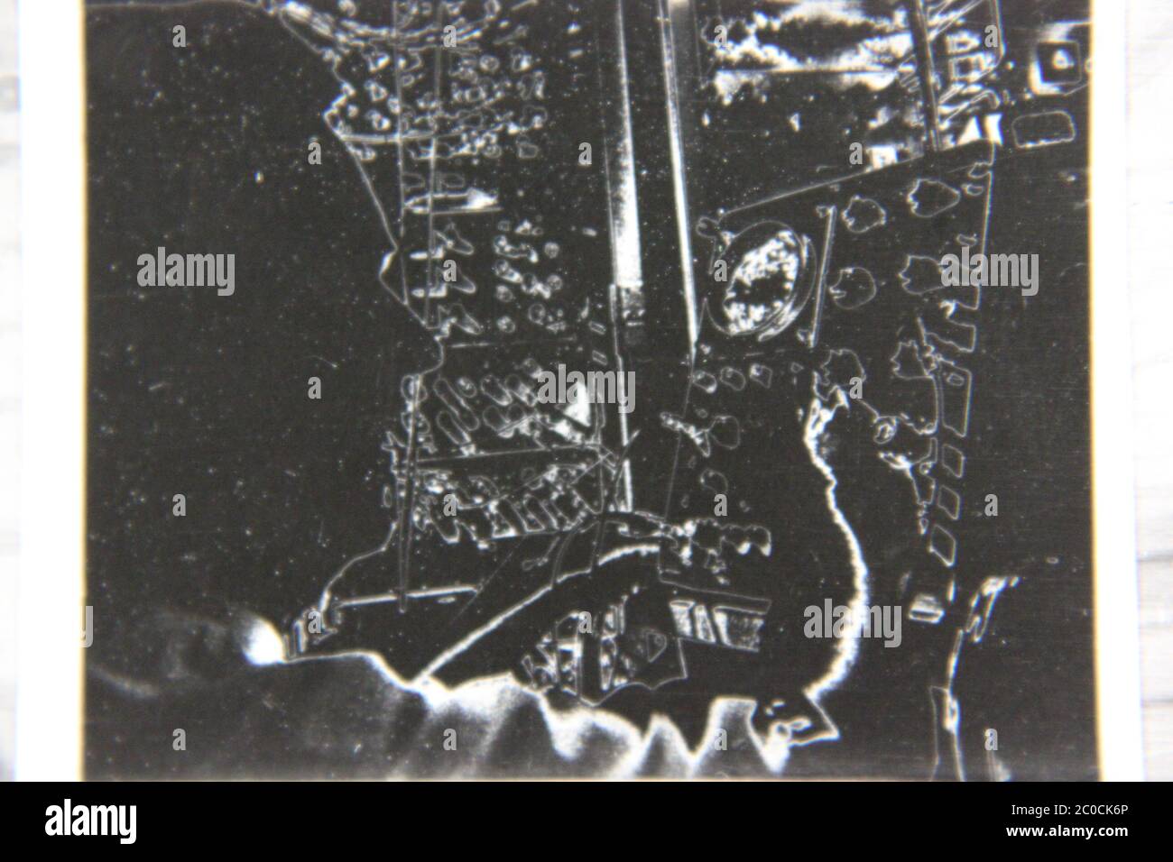 Fine 70s vintage black and white extreme photography of a smart ...