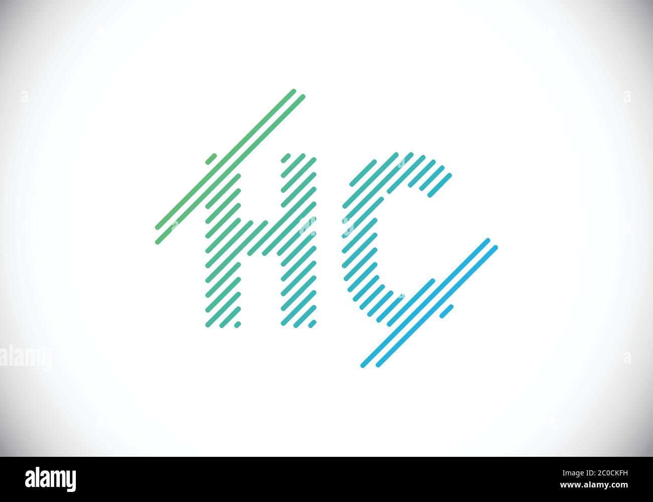 Initial Monogram Letter H C Logo Design Vector Template. HC Letter Logo ...