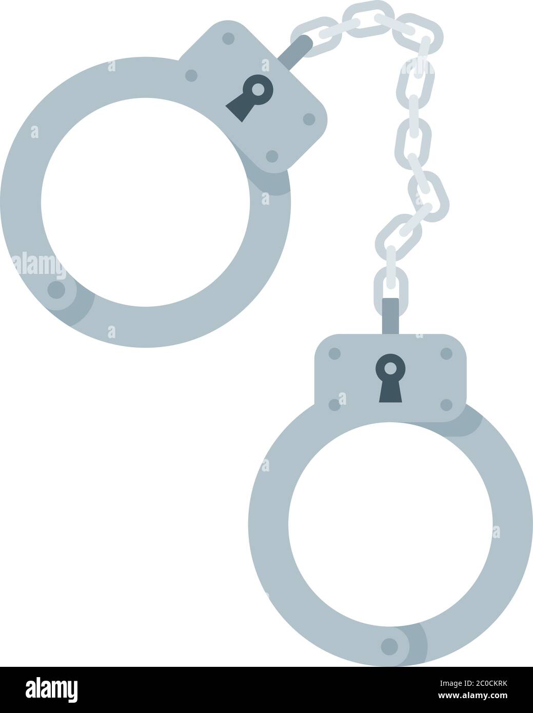 Police hold handcuffs Stock Vector Images - Alamy