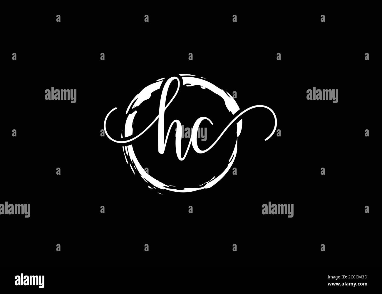 Initial Monogram Letter H C Logo Design Vector Template. HC Letter Logo ...