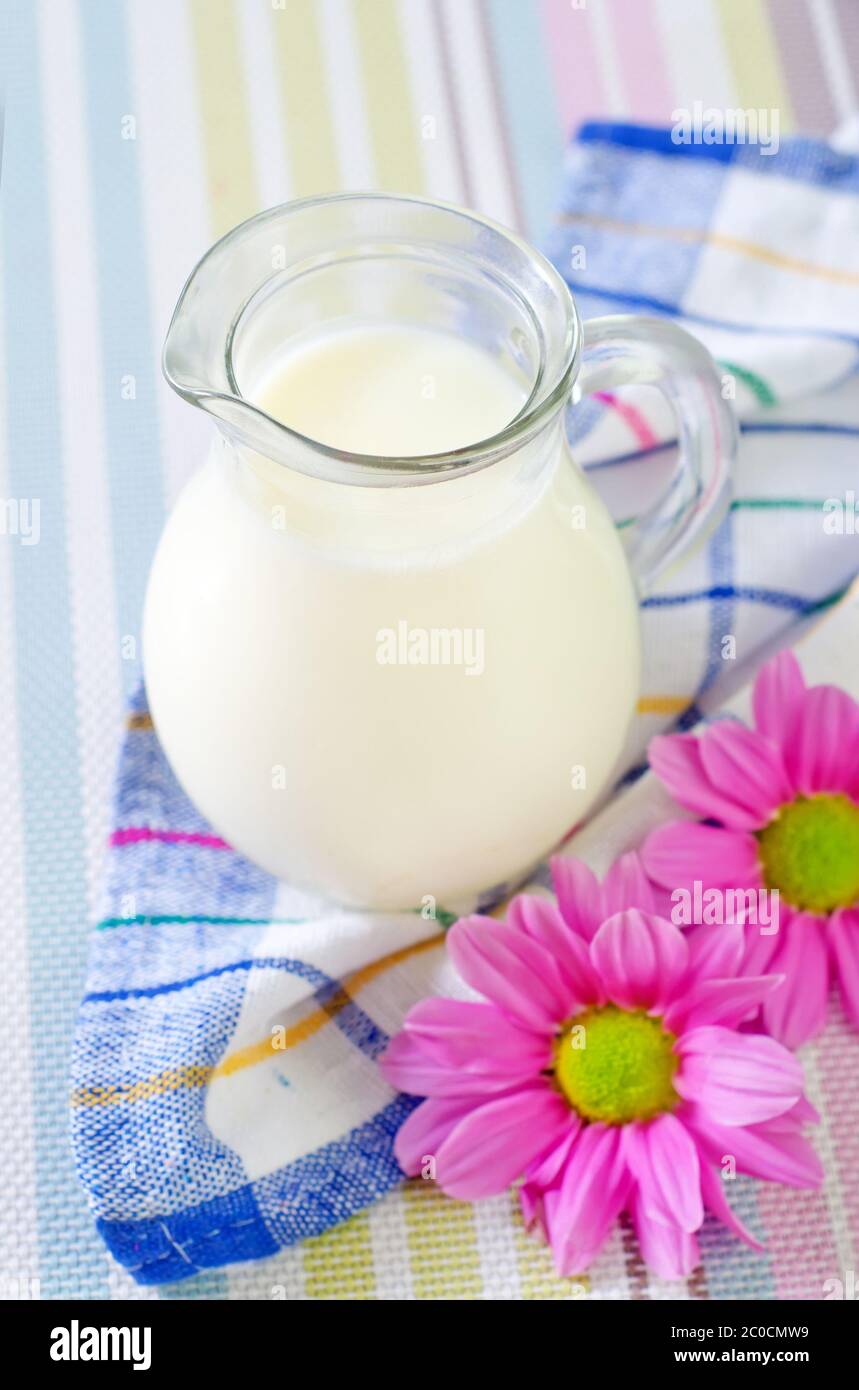 milk in jug Stock Photo - Alamy