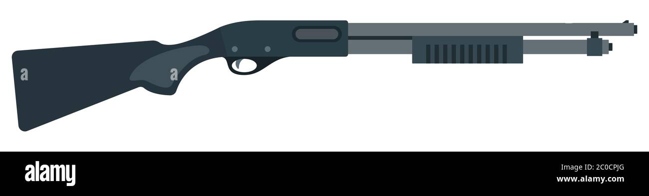 Police Officer Weapon Gun vector icon flat isolated Stock Vector Image ...