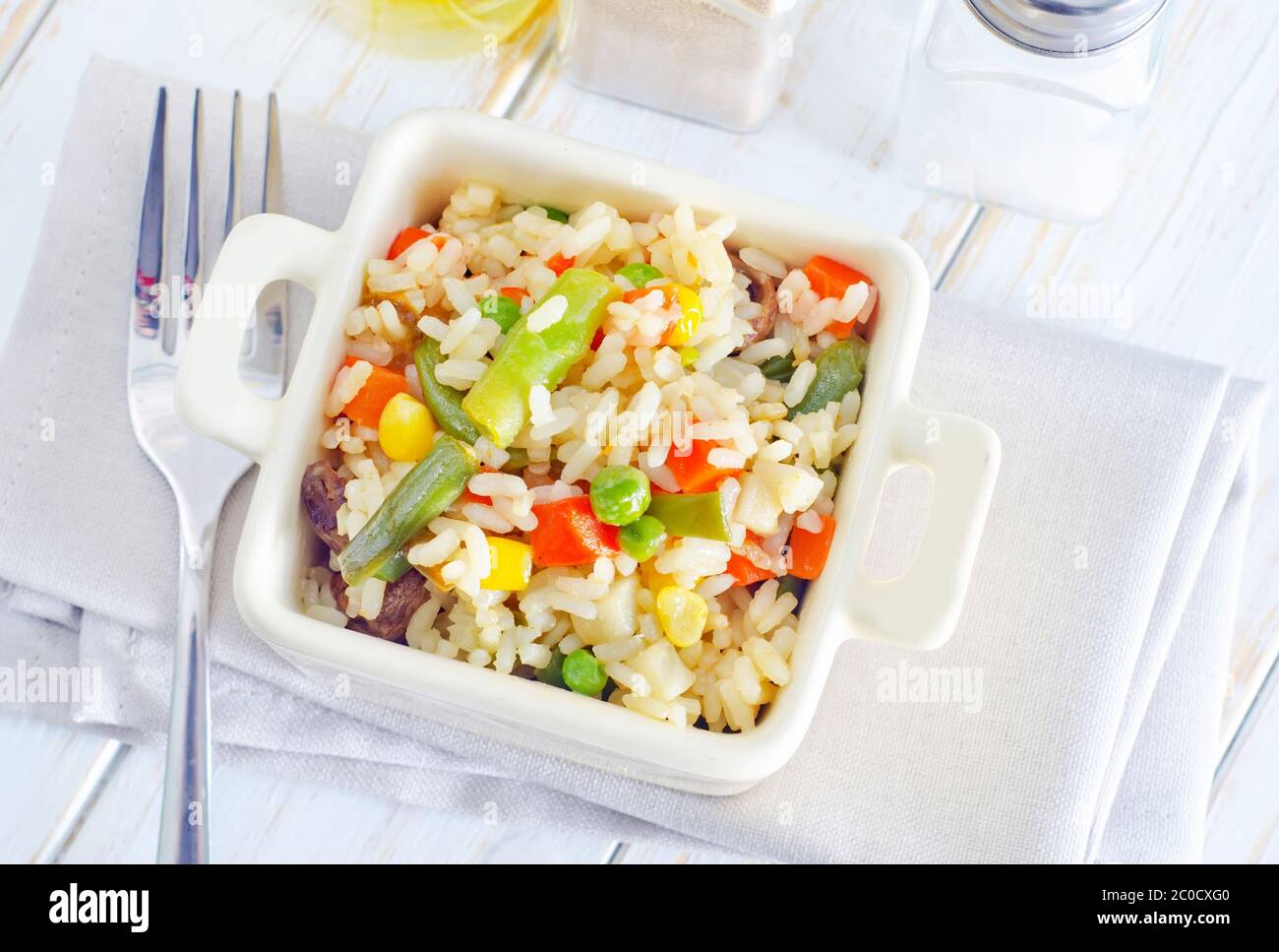 rice with vegetable Stock Photo - Alamy