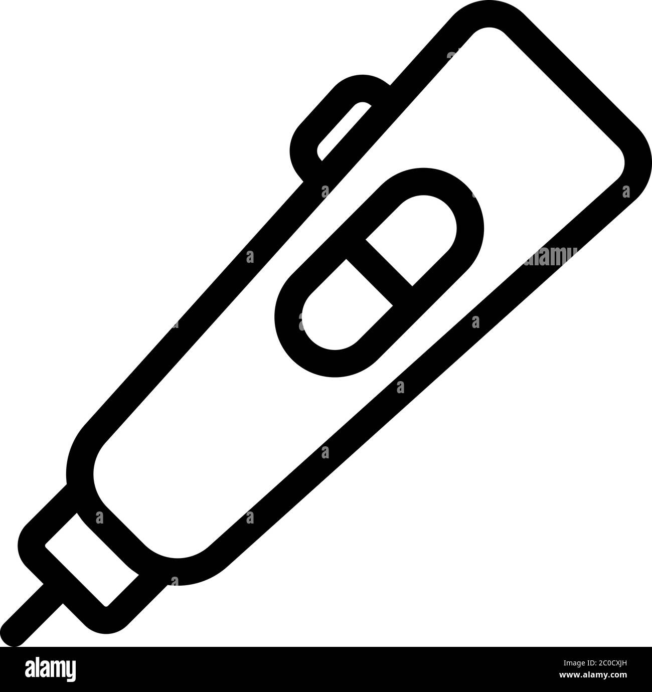 3d pen tool icon vector outline illustration Stock Vector Image & Art ...