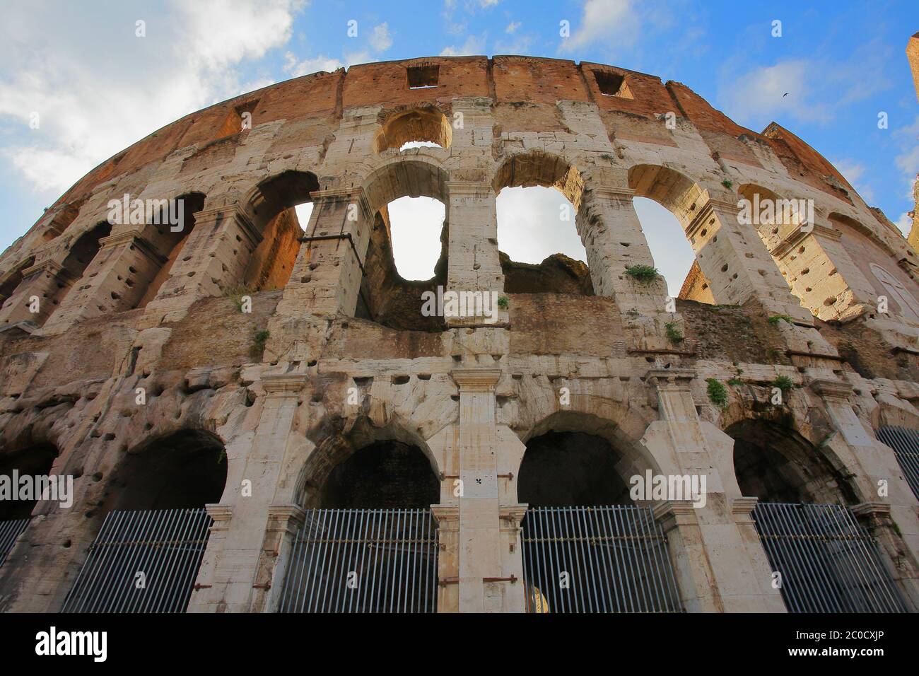 Colosseum (Coliseum) arena in Rome, wide angle Stock Photo - Alamy