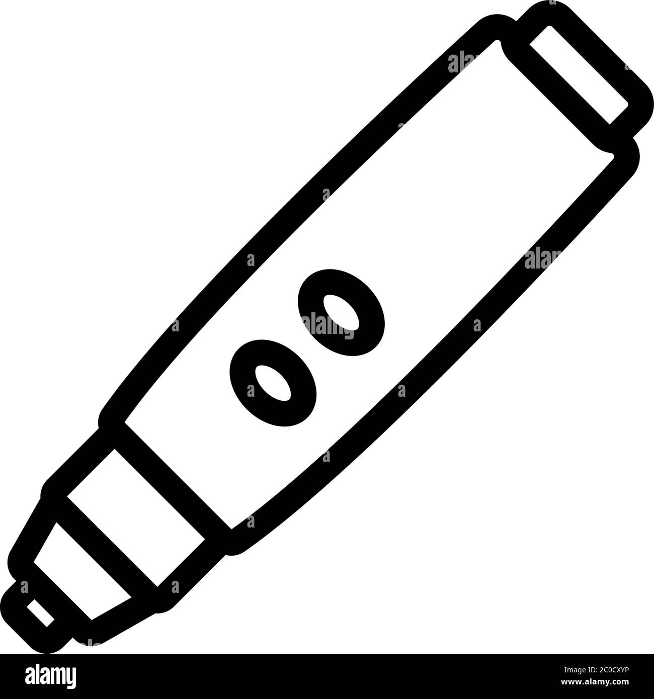 3d pen for printing construction icon vector outline illustration Stock ...