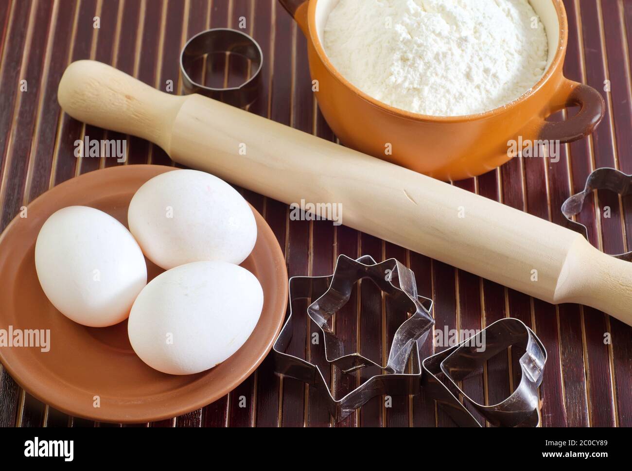ingredients for dough Stock Photo - Alamy