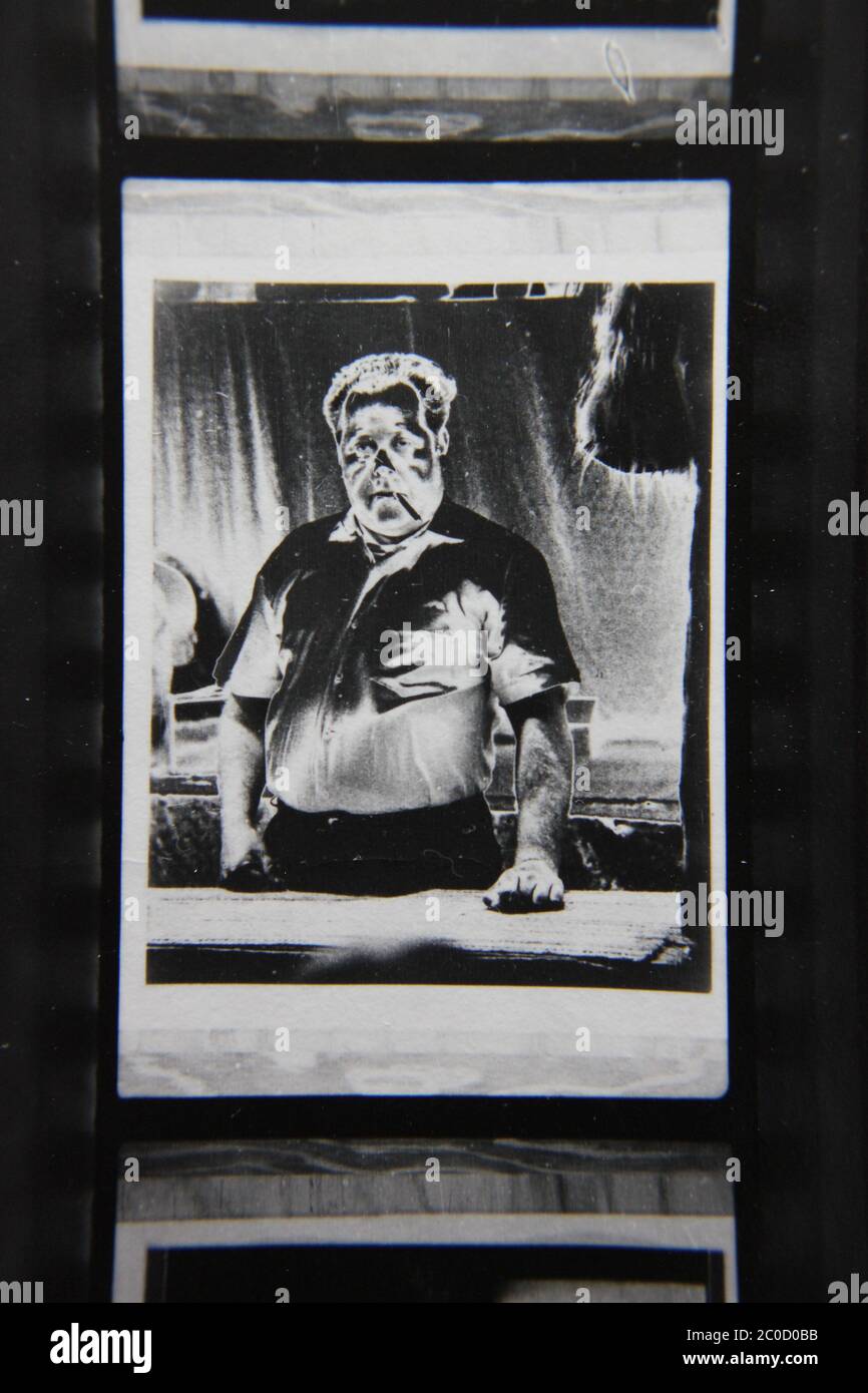 Fine 1970s vintage black and white photography of a man in a dream like ...