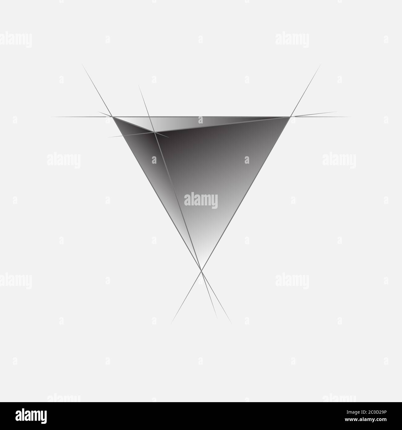 Gray triangle figure Stock Vector Image & Art - Alamy