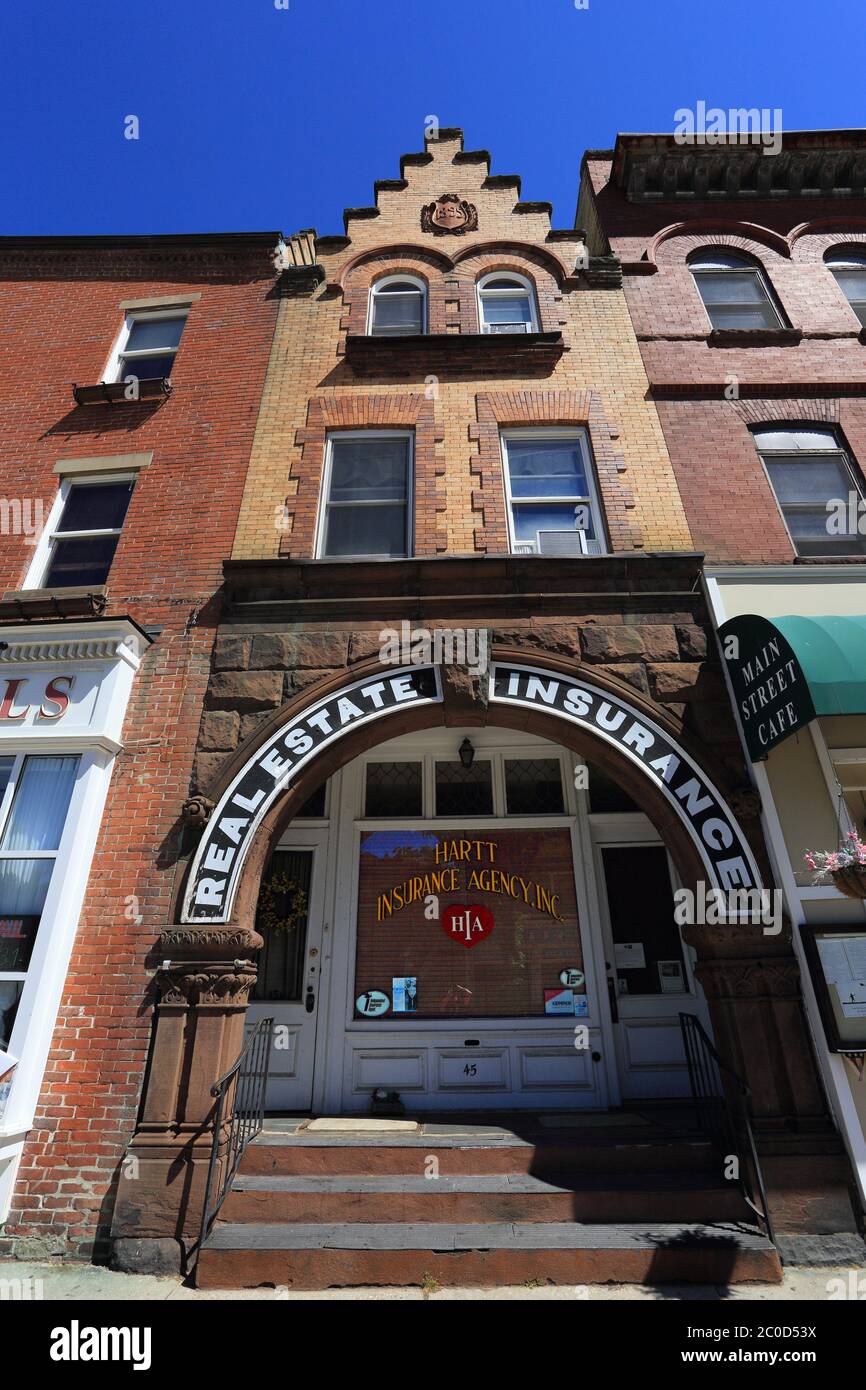 Old office building Northport Long Island New York Stock Photo - Alamy