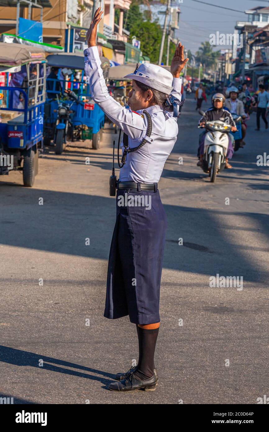 Traffic police woman Stock Photo - Alamy