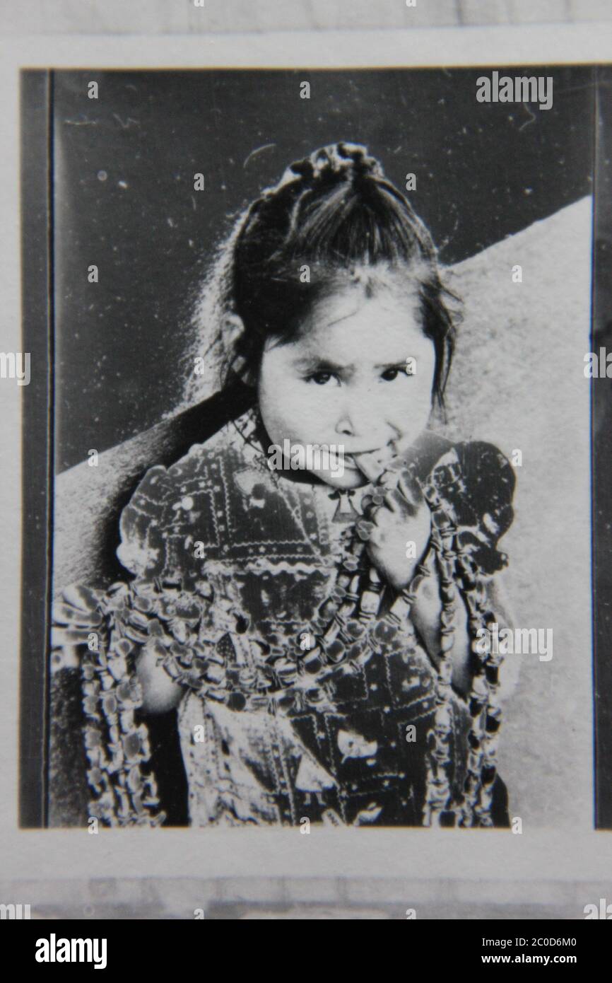 Fine 70s Vintage Black And White Extreme Photography Of A Shy Mexican