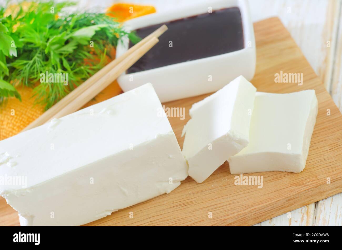 Soy tofu blocks food hi-res stock photography and images - Alamy