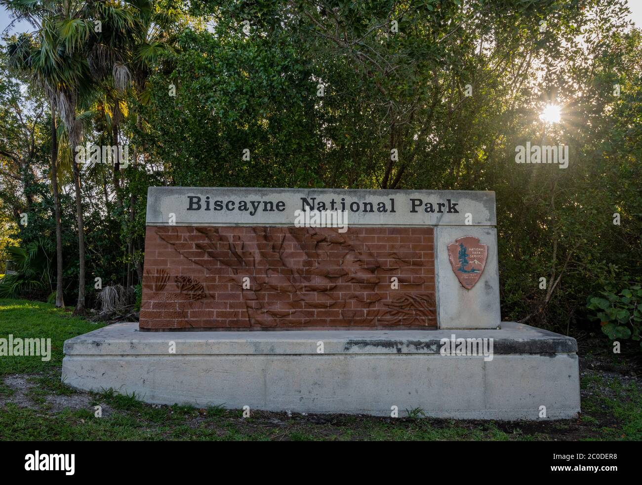 Miami, United States: March7, 2020: Sunburst Over Biscayne National ...