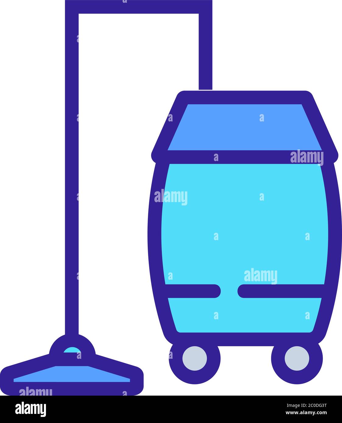 wet vacuum cleaner professional clean tool icon vector outline ...