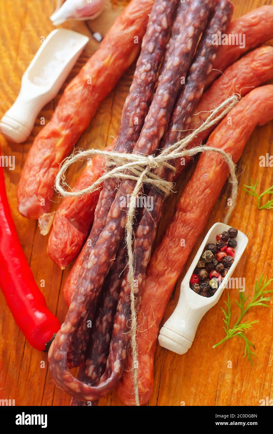 String Of Sausages High Resolution Stock Photography and Images - Alamy