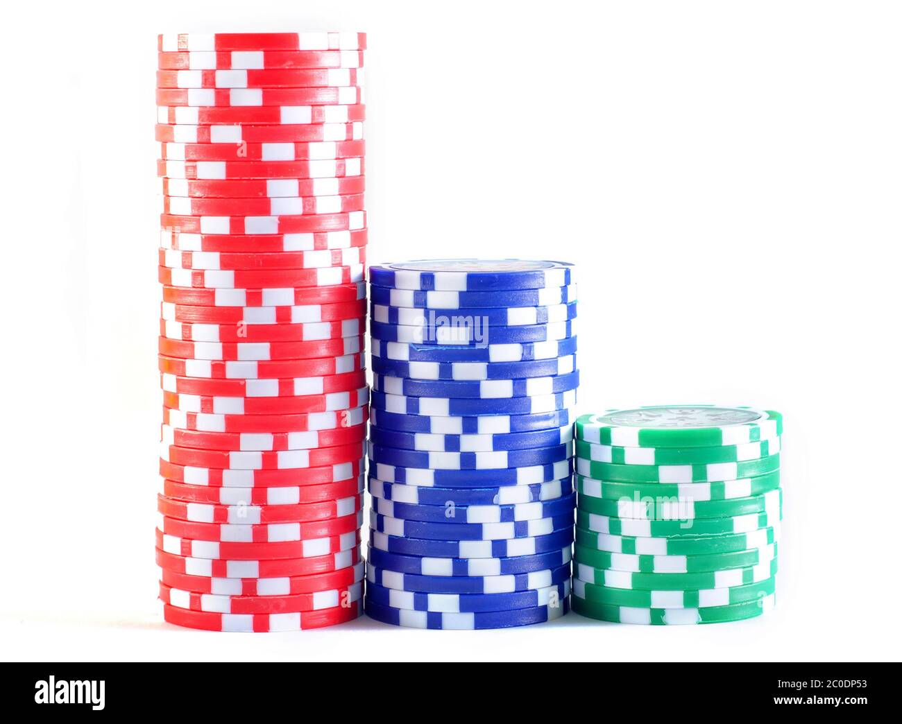 Five poker chips Cut Out Stock Images & Pictures - Alamy