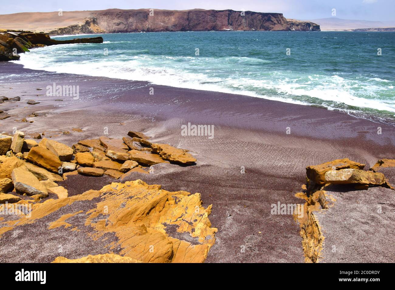Scenery in the National Reserve of Paracas in Peru Stock Photo - Alamy