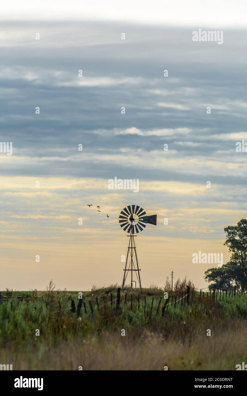 Windmill with clouds hi-res stock photography and images - Alamy