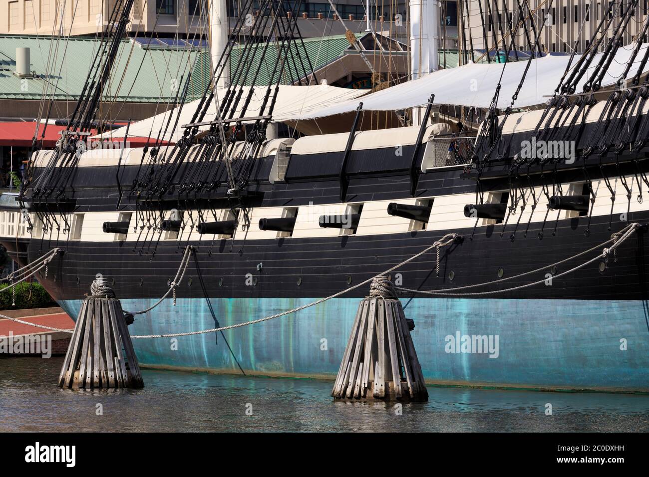 USS Constellation Museum, Inner Harbor, Baltimore, Maryland, USA Stock ...