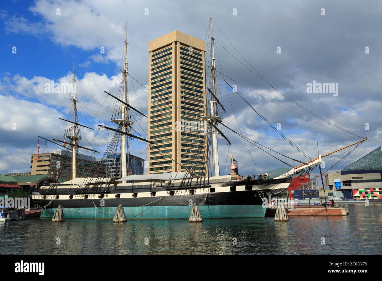 USS Constellation Museum & World Trade Center, Inner Harbor, Baltimore ...