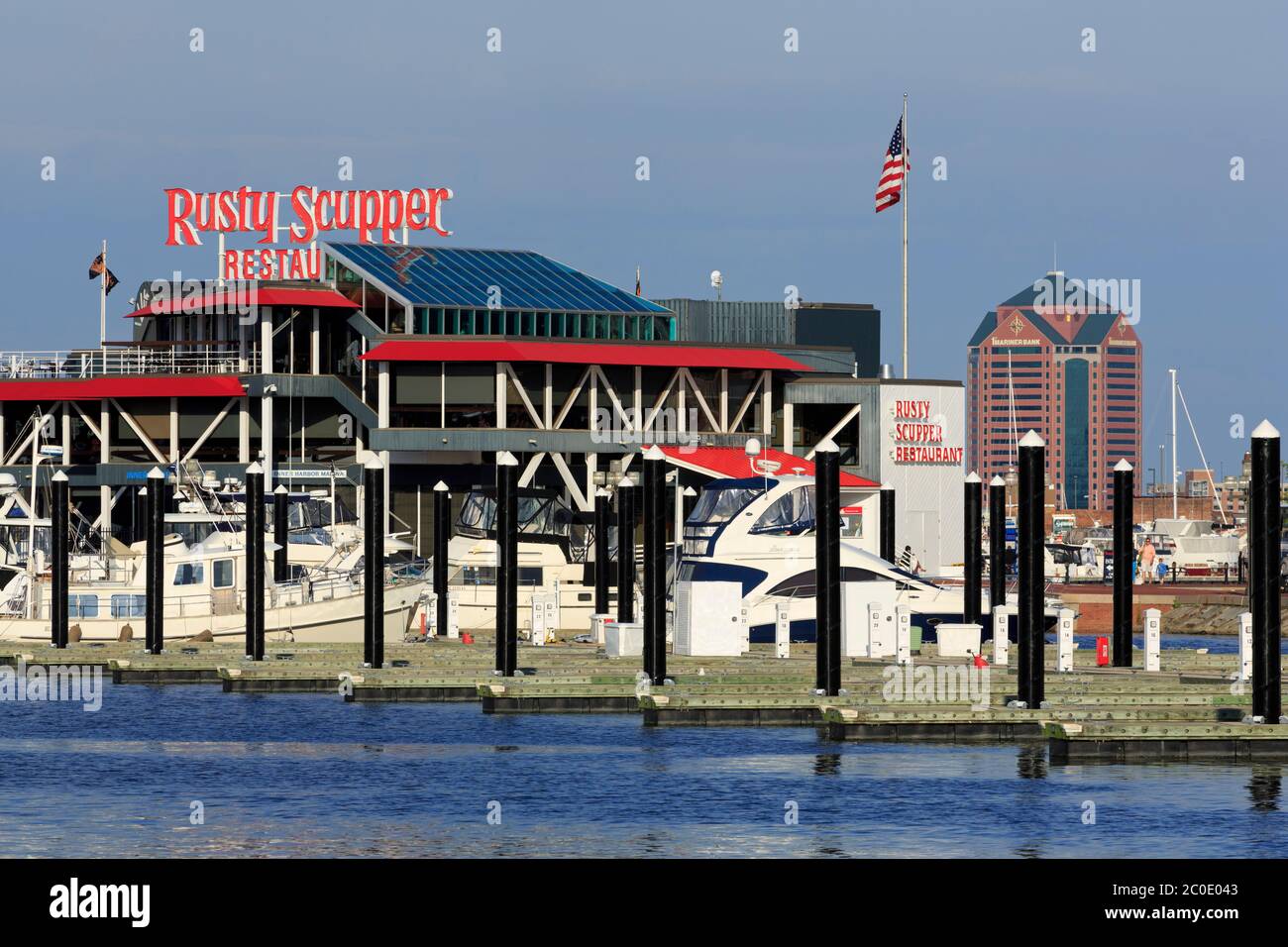 Rusty Scupper Restaurant, Inner Harbor, Baltimore, Maryland, USA Stock ...