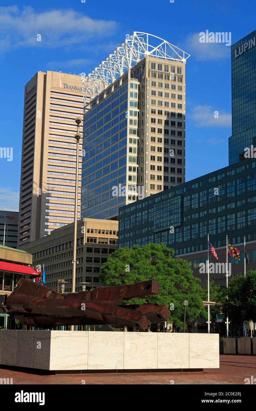Inner harbor and baltimore world trade center hi-res stock photography ...